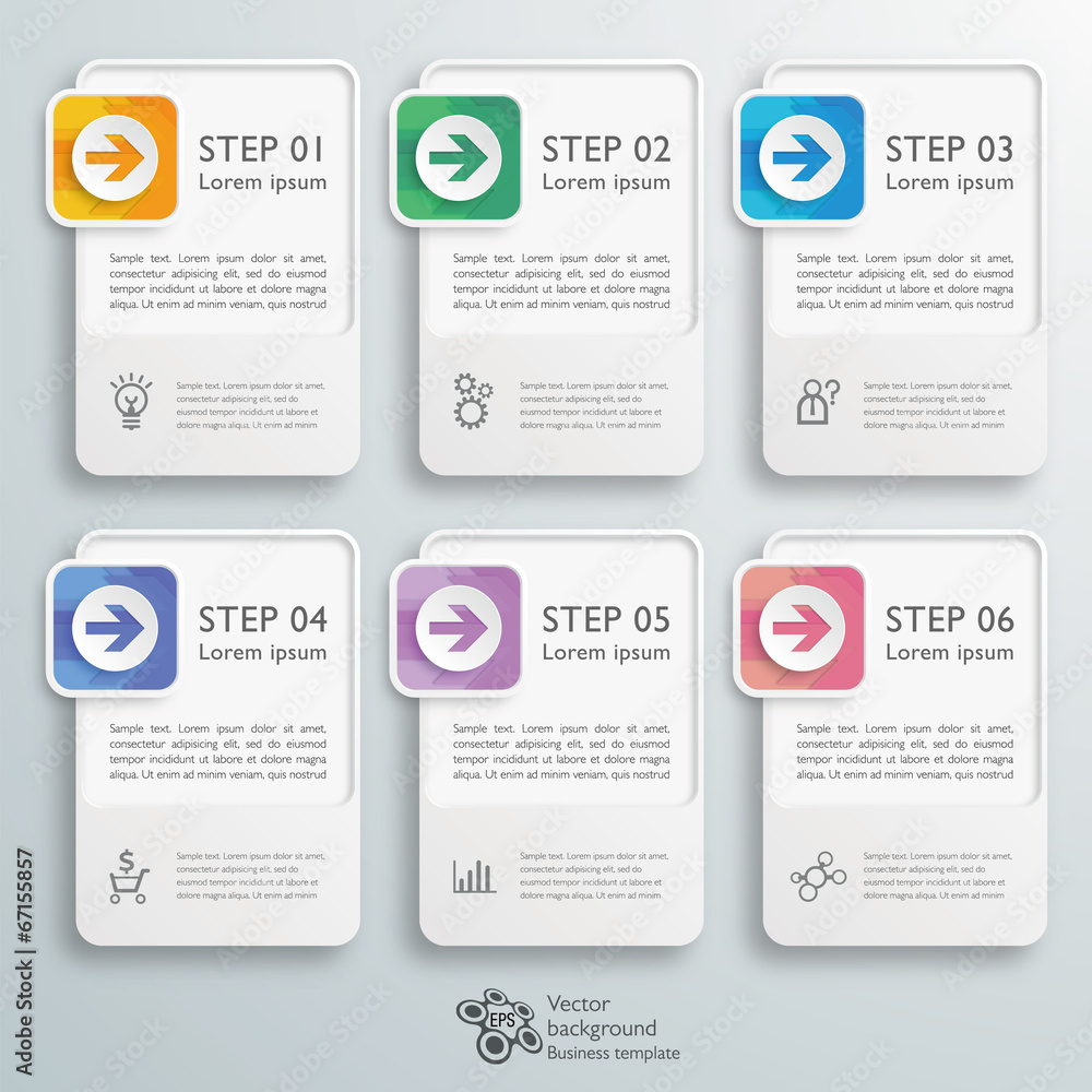 Infographics Web Banner & Label Design Stock Vector | Adobe Stock