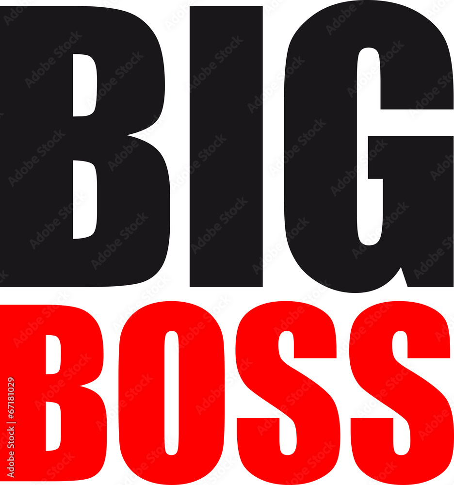 ภาพประกอบสต็อก Big Boss Logo Design ภาพ | Adobe Stock