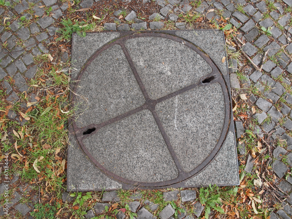 Manhole detail Stock Photo | Adobe Stock