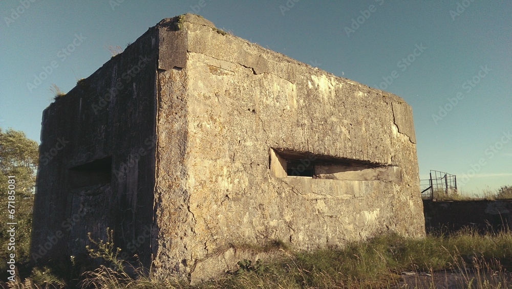 Old concrete fort WWII on Totleben island Stock 写真 | Adobe Stock