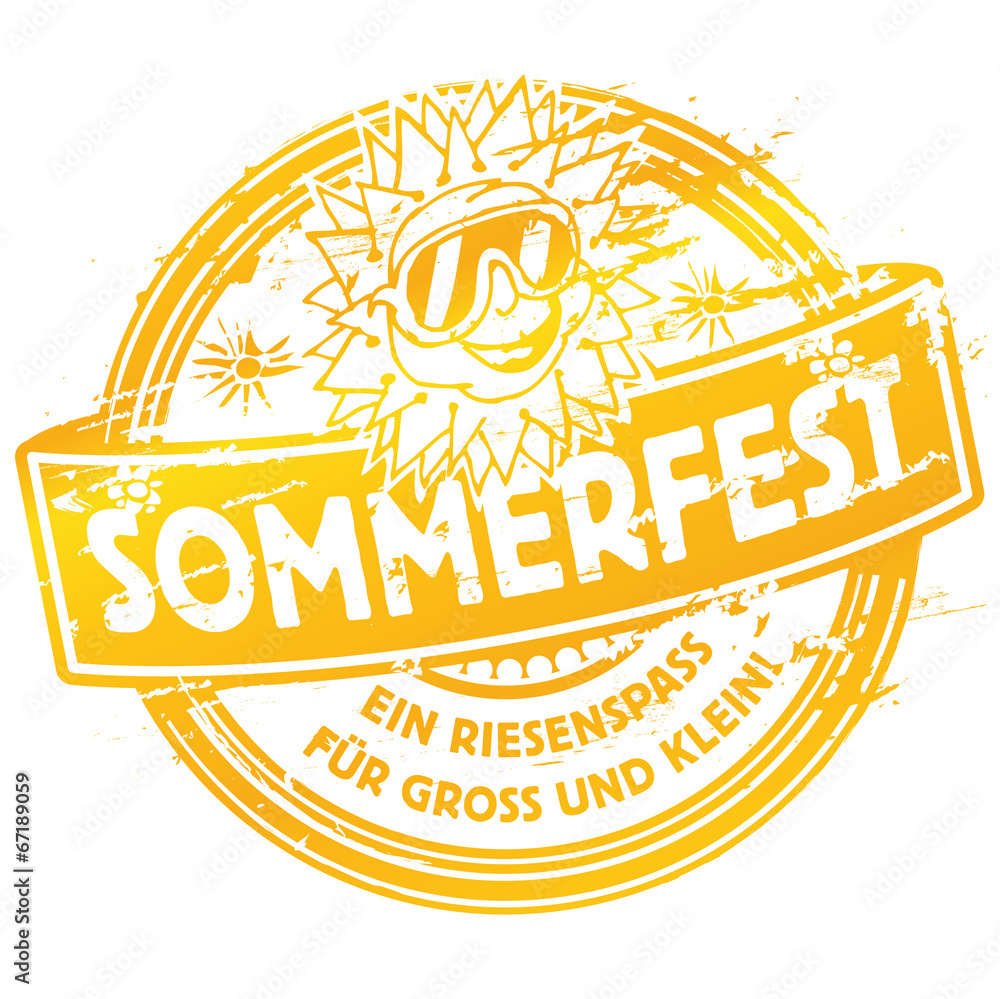 Stempel Sommerfest เวกเตอร์สต็อก | Adobe Stock