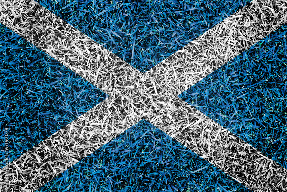 Scotland Flag color grass texture background Stock Photo | Adobe Stock