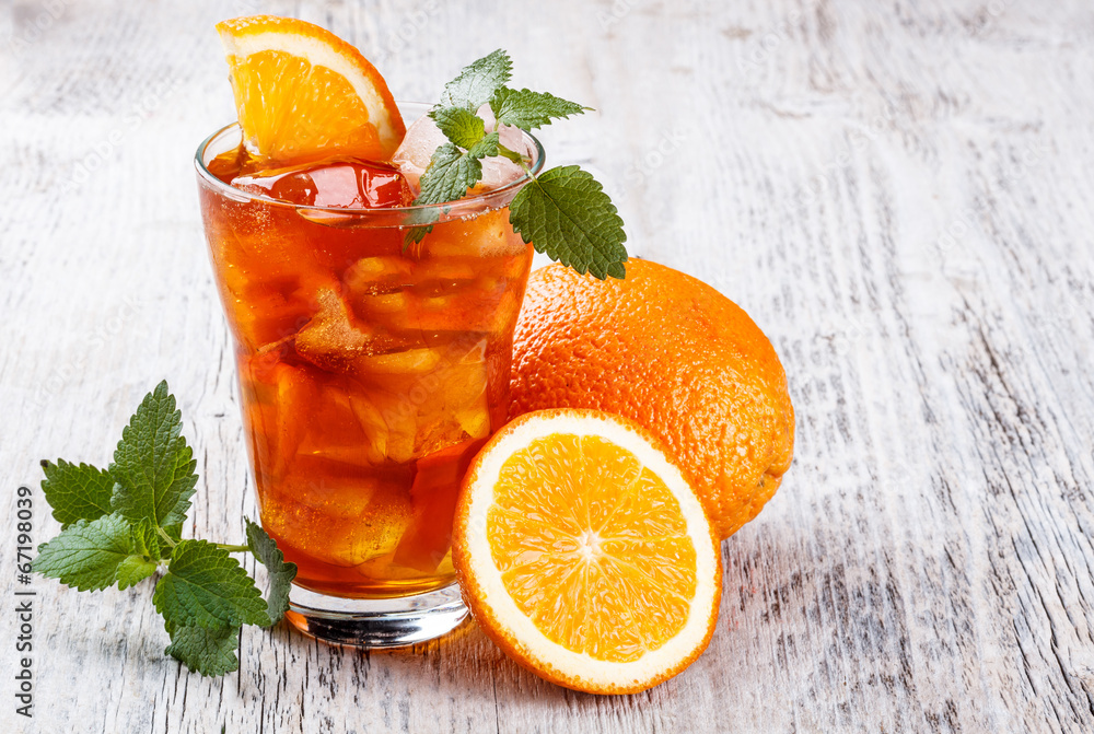 Cold ice tea Stock Photo | Adobe Stock