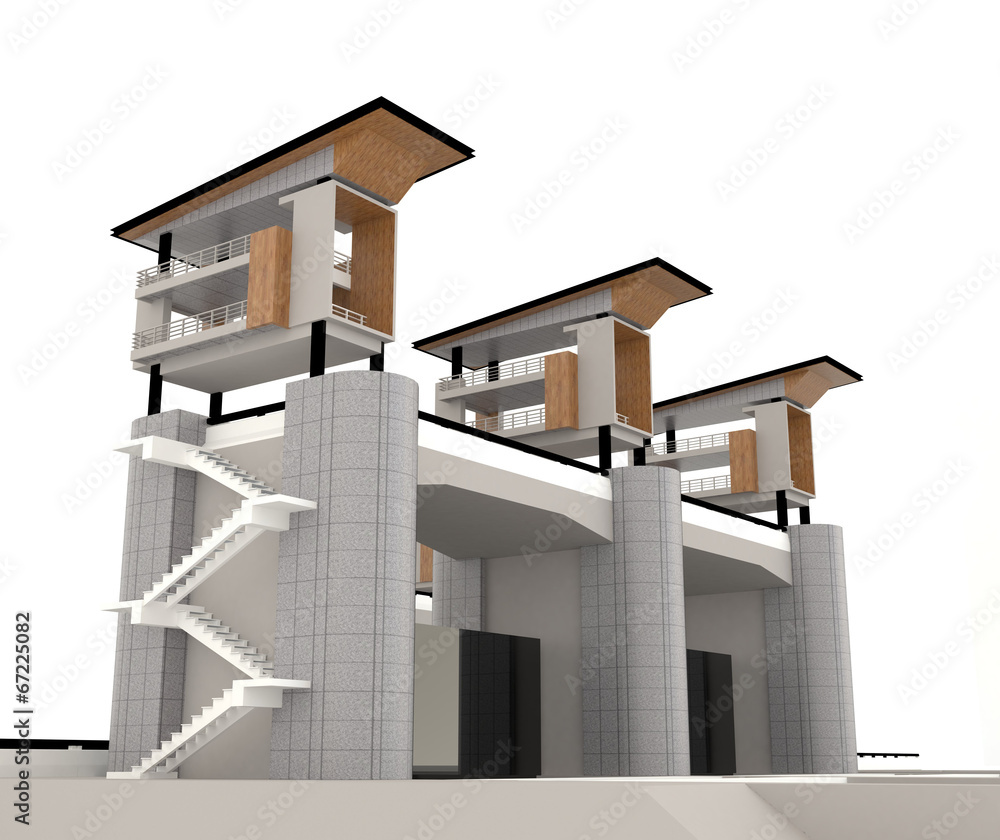 3D water gate design model Stock Illustration | Adobe Stock