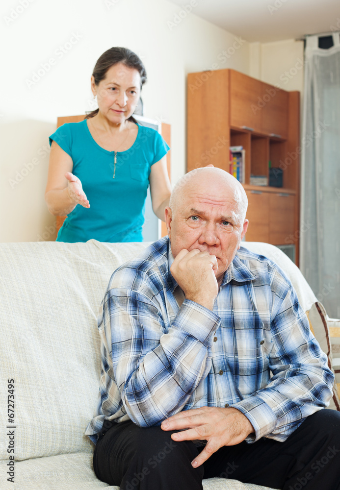 Upset man against angry woman Stock Photo | Adobe Stock