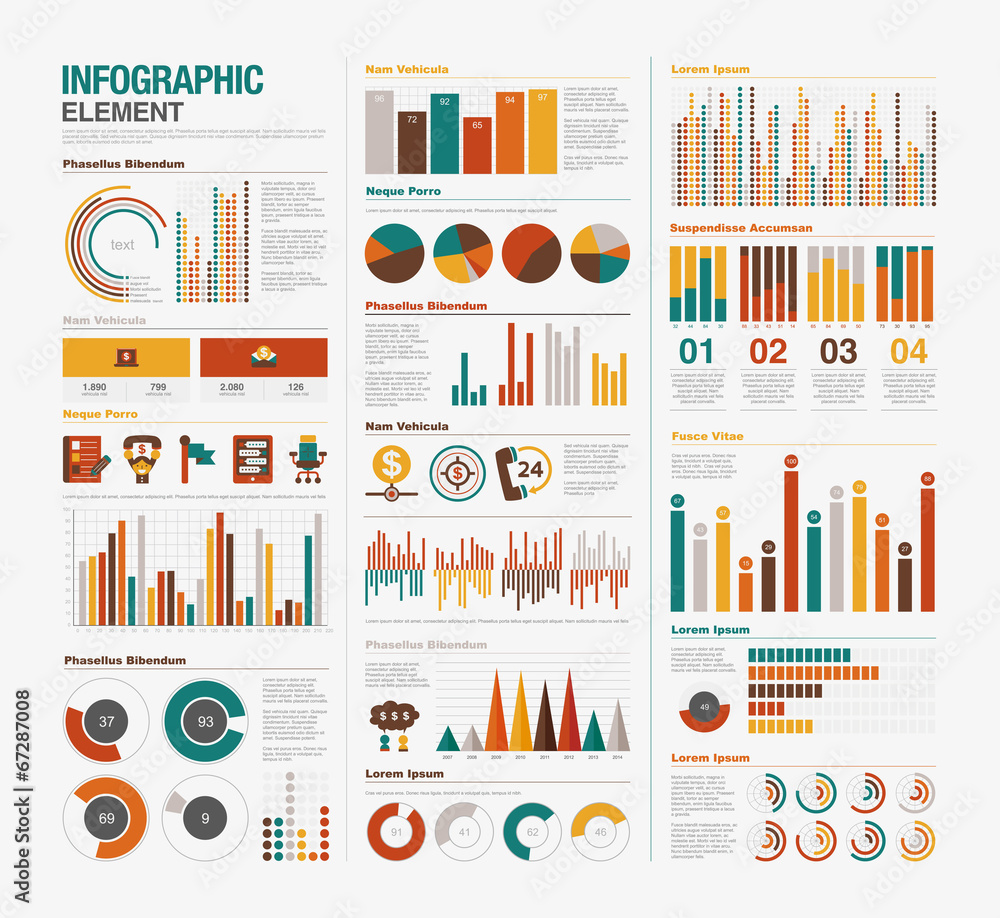 Big set of infographics elements Stock Vector | Adobe Stock