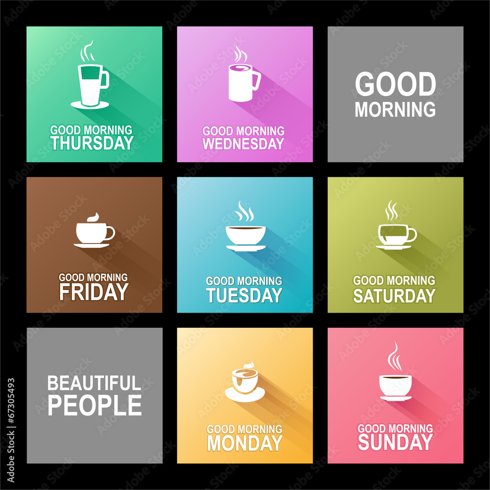 Days of the Week. Stock Vector | Adobe Stock