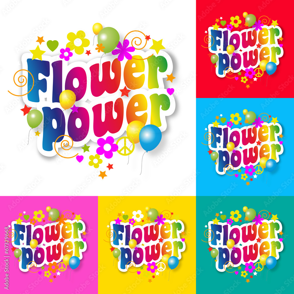 Vetor de Flower power do Stock | Adobe Stock
