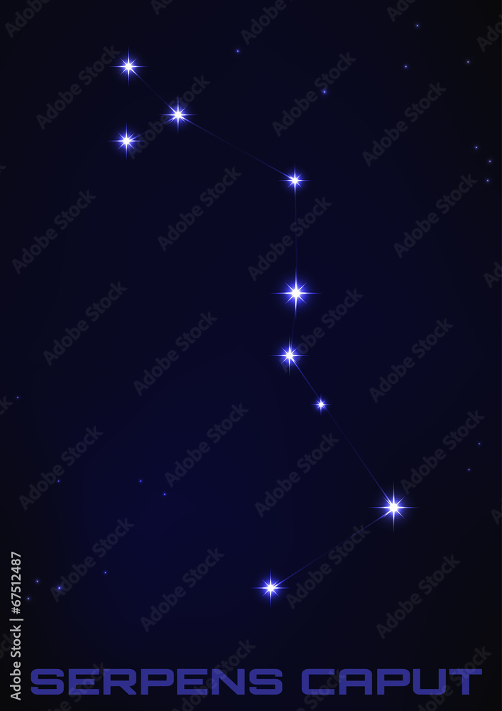 Serpens Cauda Main Stars