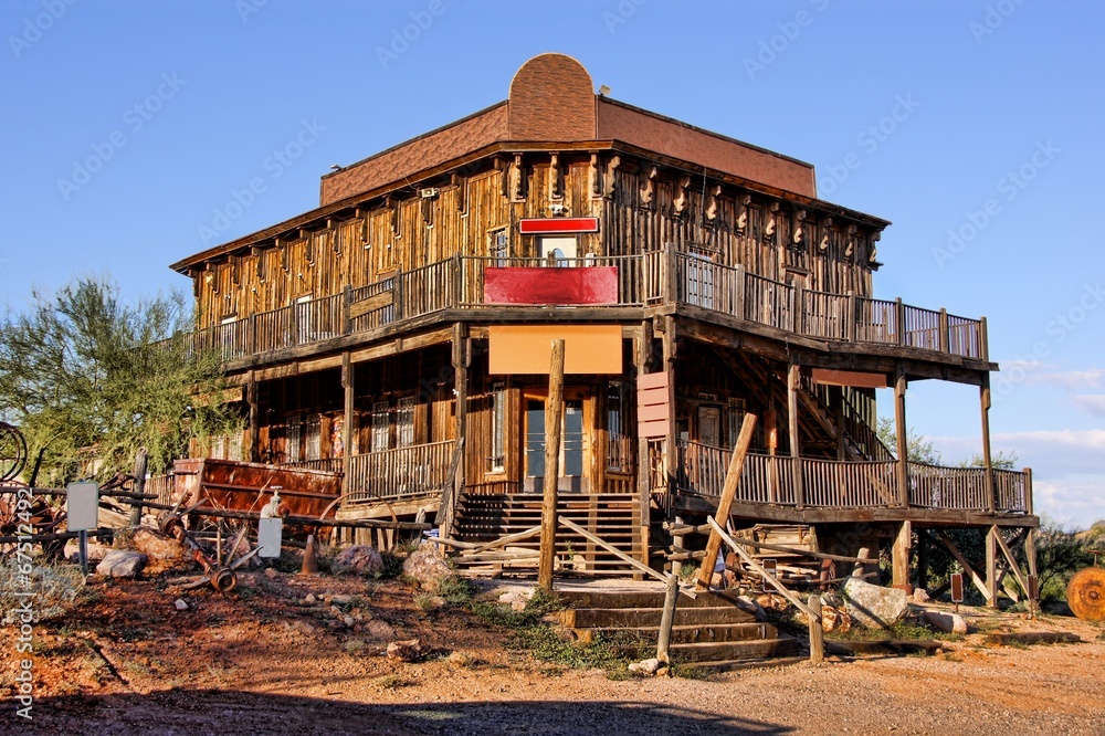 Old Wild West building in a ghost town in Arizona Stock Photo | Adobe Stock