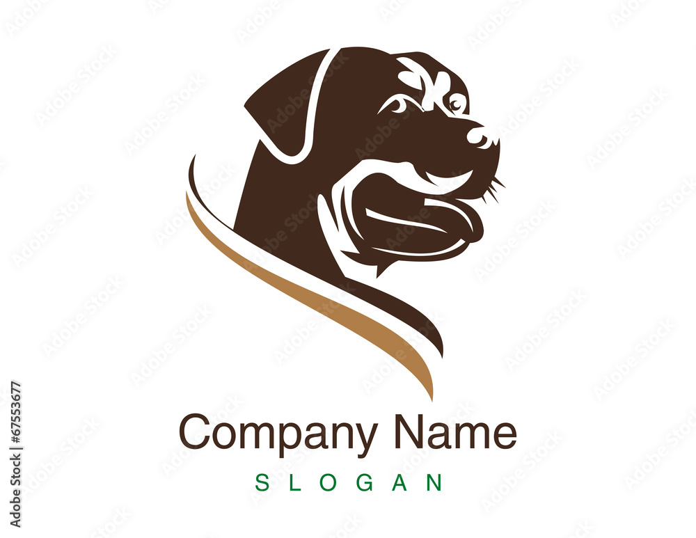 Rottweiler logo Stock Vector | Adobe Stock