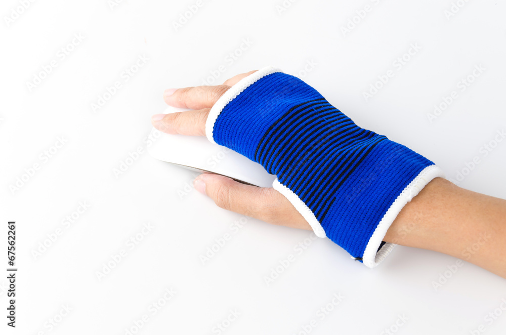 Wrist splint hand isolated white background Stock Photo | Adobe Stock