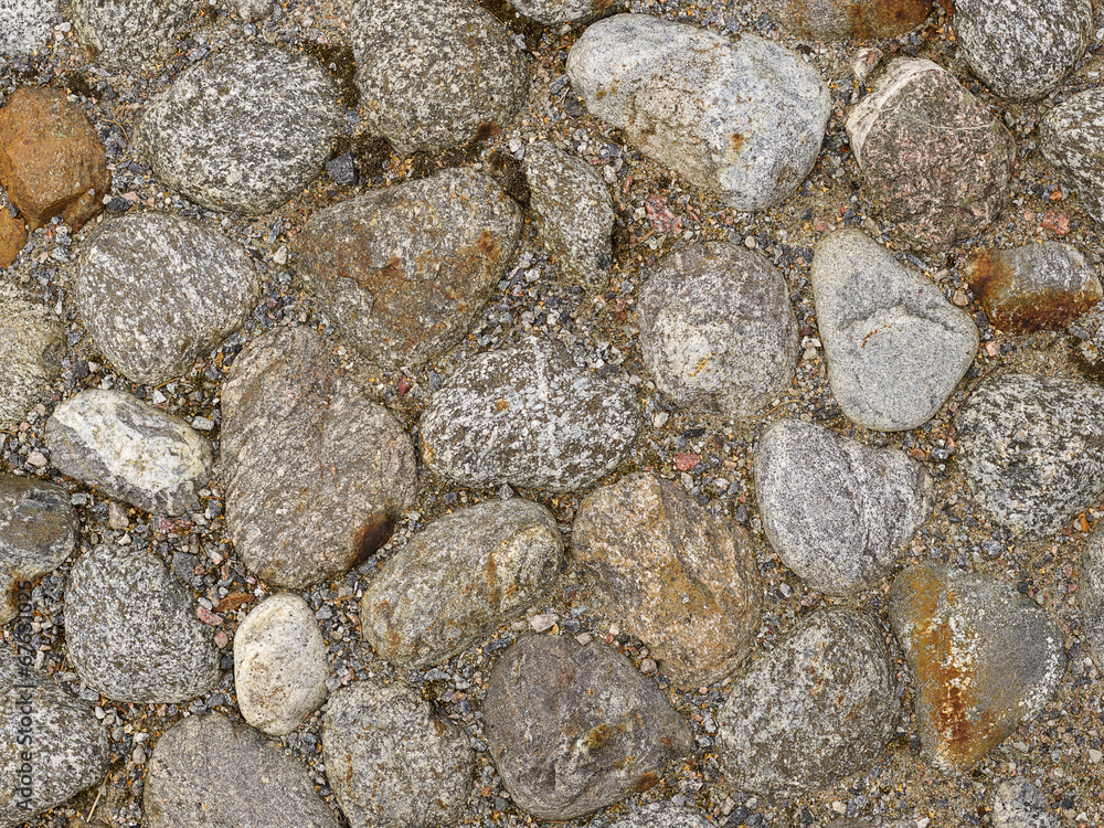 Cobblestone construction Stock Photo | Adobe Stock
