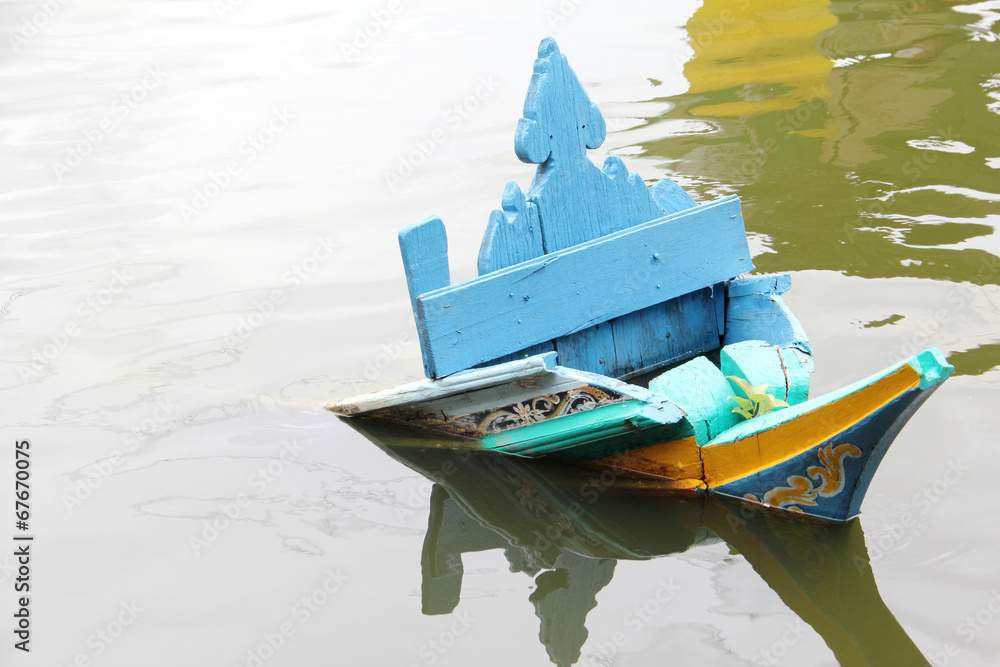 boat prow emerges above the water Stock Photo | Adobe Stock