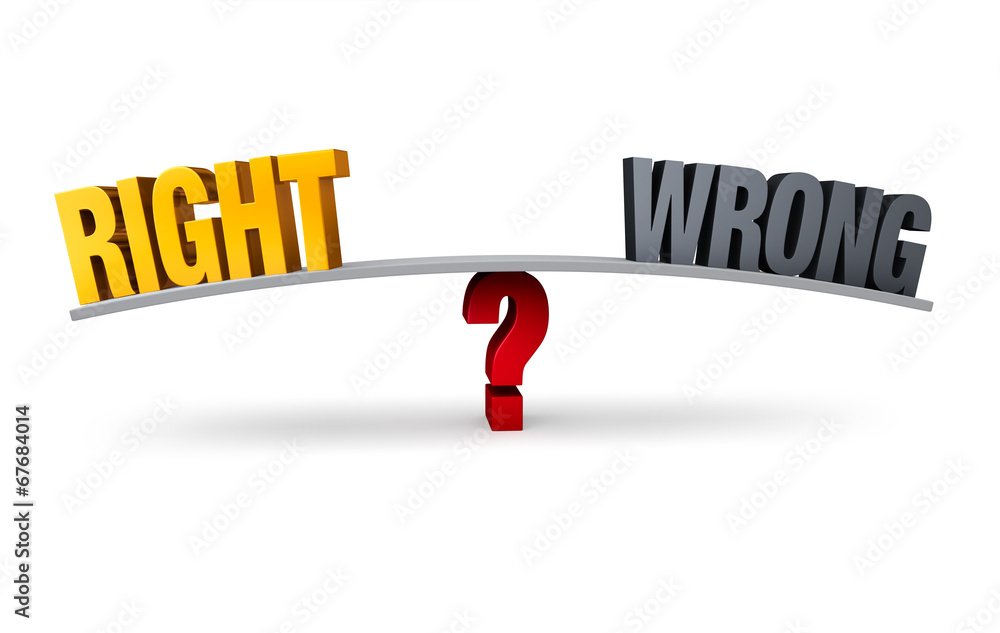 Choosing Between Right or Wrong Stock-Illustration | Adobe Stock Choosing Between Right or Wrong Stock-Illustration | Adobe Stock
