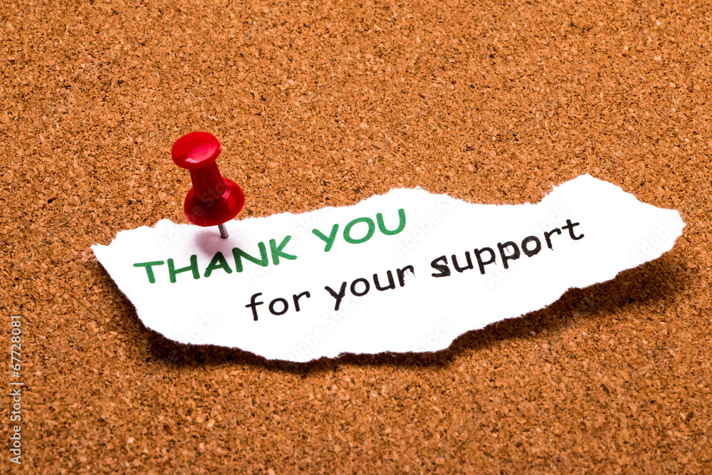 thank you for your support Stock Photo | Adobe Stock