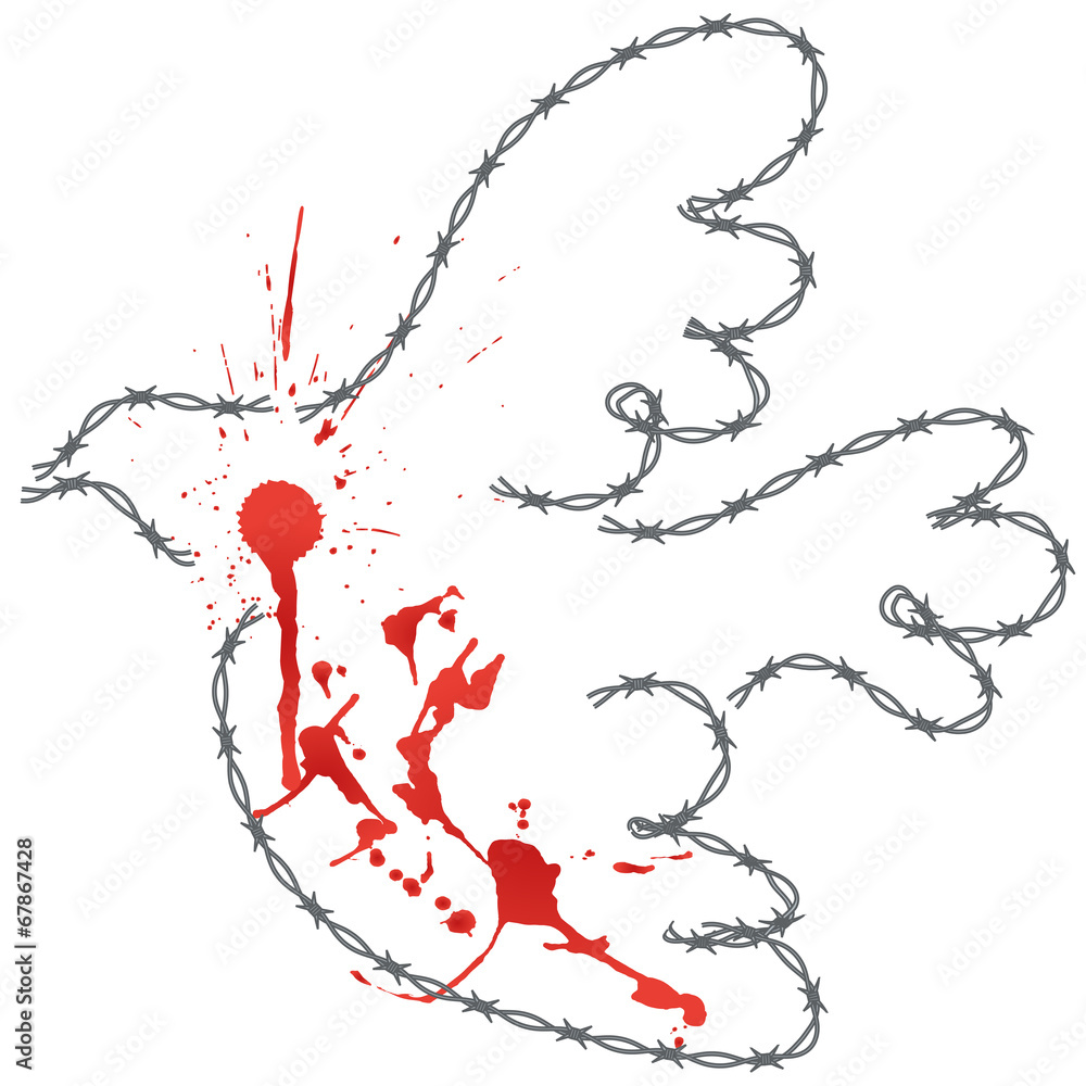 Symbol Krieg Taube Stock Vector | Adobe Stock