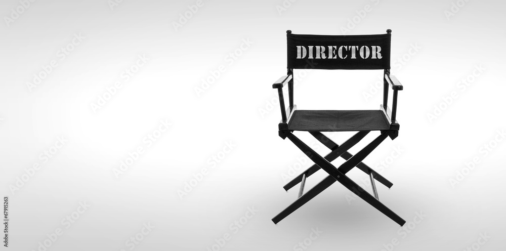 Director chair -including clipping path Stock Photo | Adobe Stock
