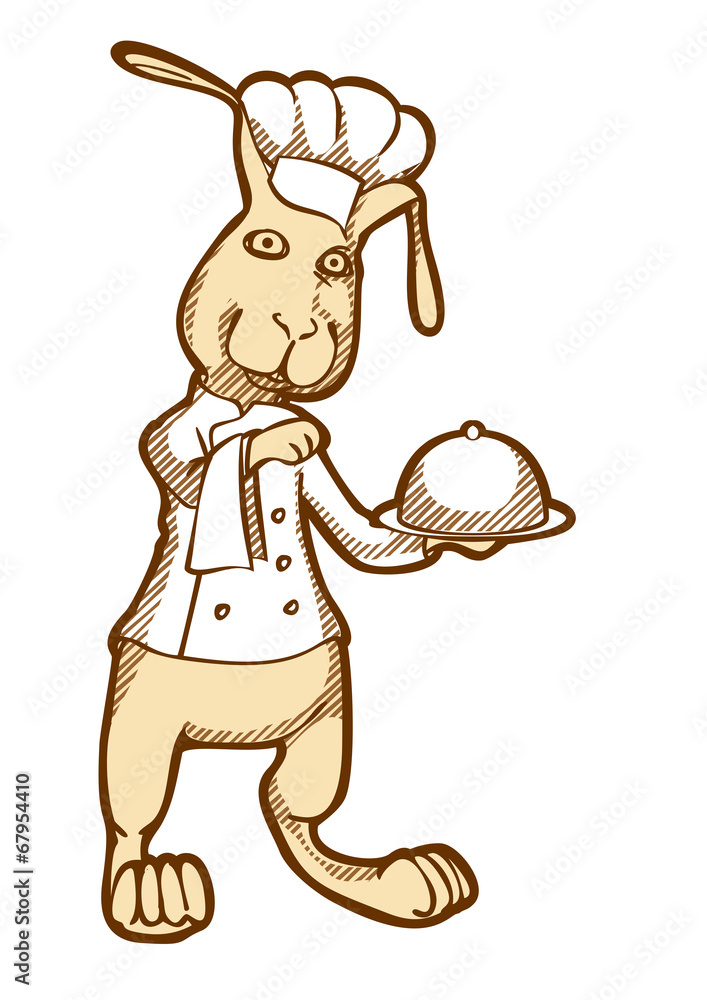 Rabbit-Chef Stock Vector | Adobe Stock