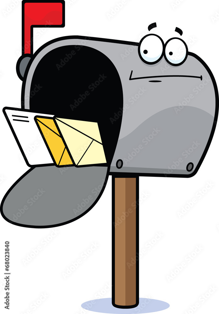 Cartoon Mailbox Confused Stock Vector | Adobe Stock