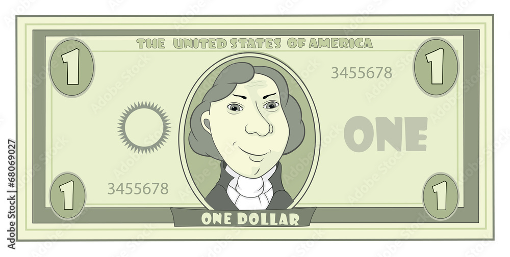 cartoon American dollar Stock Vector | Adobe Stock