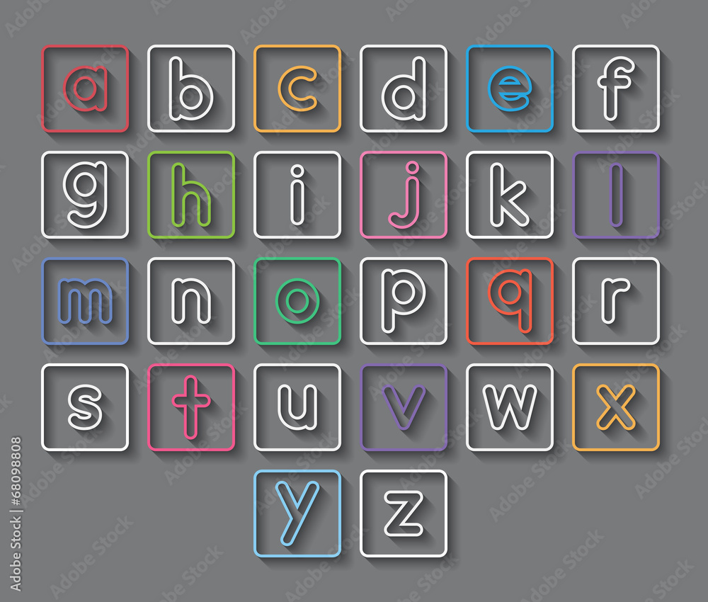 abc font Stock Vector | Adobe Stock