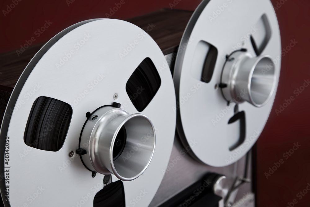 Analog Stereo Open Reel Tape Deck Recorder Spool Stock Photo | Adobe Stock