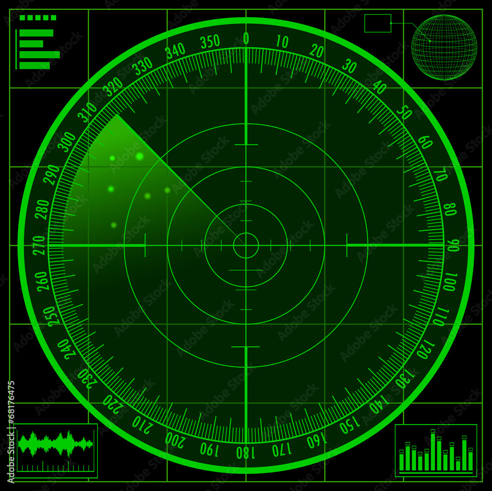 Radar screen ilustração do Stock | Adobe Stock