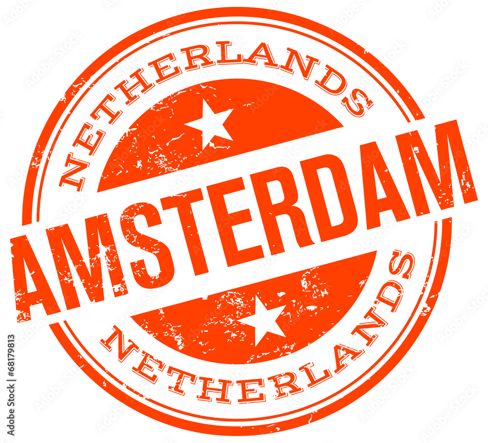 Amsterdam Stamp Stock Vektorgrafik Adobe Stock