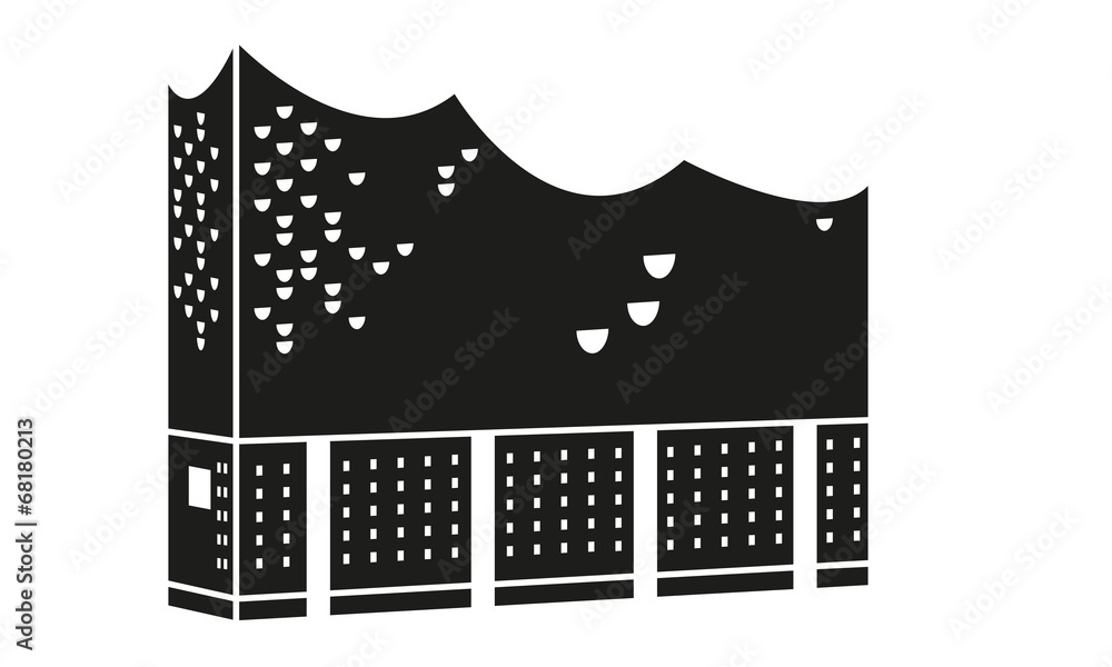 Elbphilharmonie Stock Vector | Adobe Stock