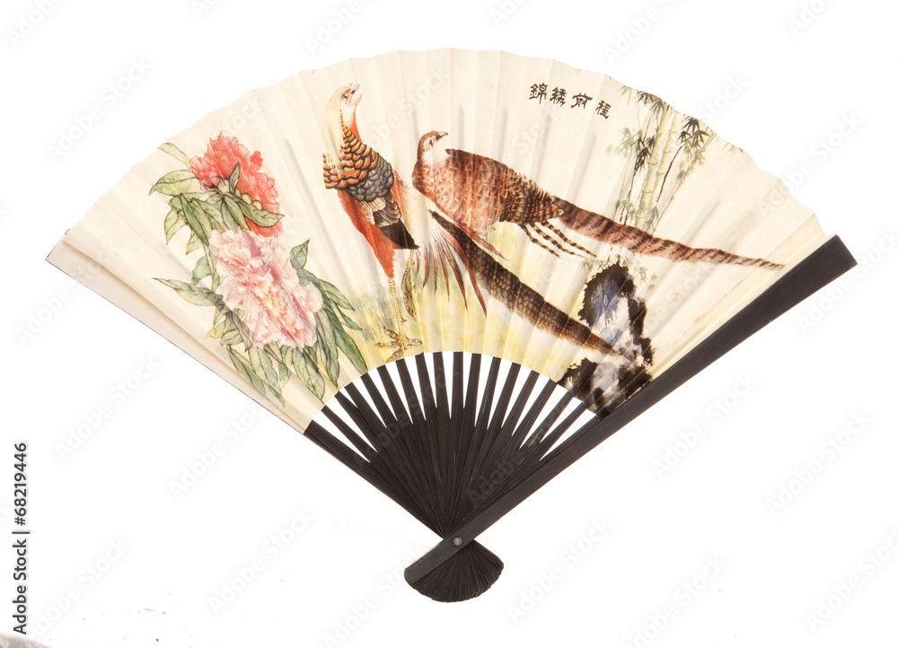 vintage oriental fan Stock Photo | Adobe Stock