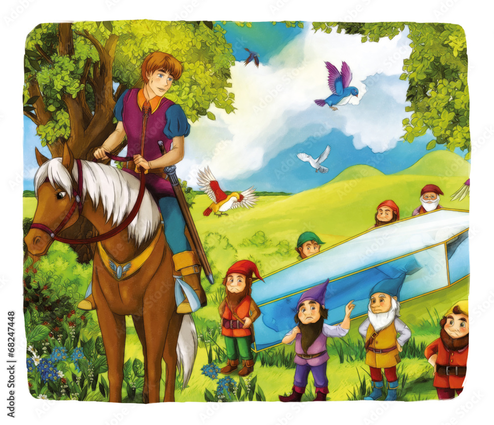 Cartoon fairy tale - illustration for the children Stock Illustration ...
