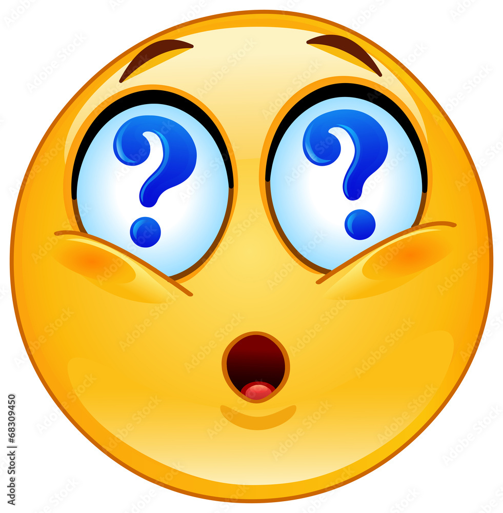 Question emoticon Stock Vector | Adobe Stock