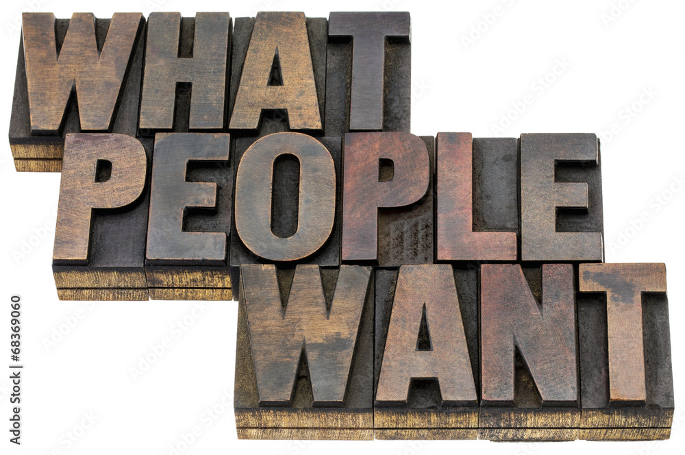 what people want Stock Photo | Adobe Stock