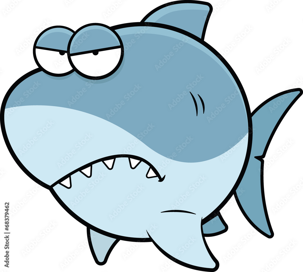 Mean Cartoon Shark