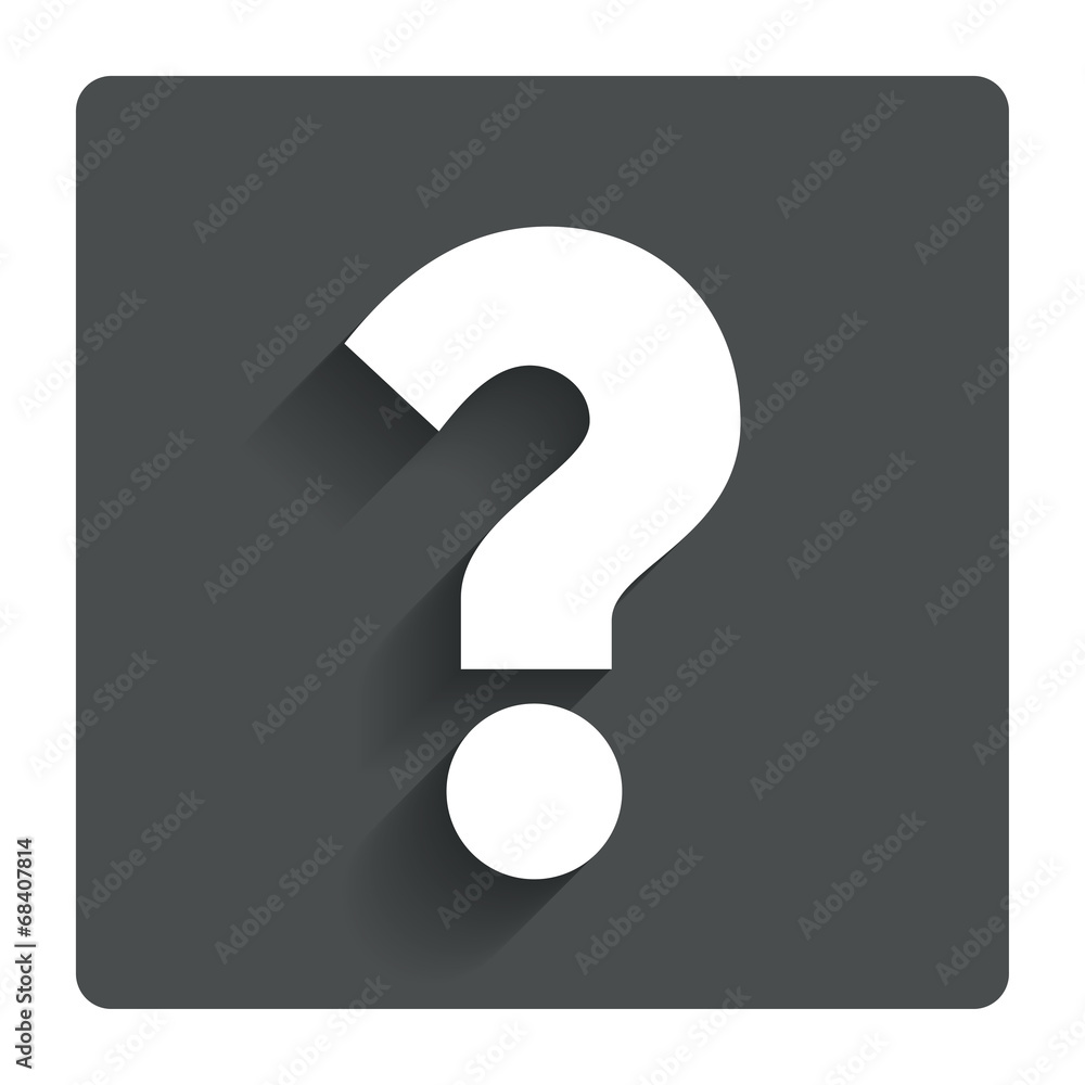 Question mark sign icon. Help symbol. Stock Vector | Adobe Stock