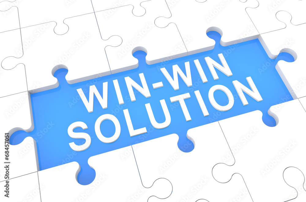 Win-Win Solution Illustration Stock | Adobe Stock