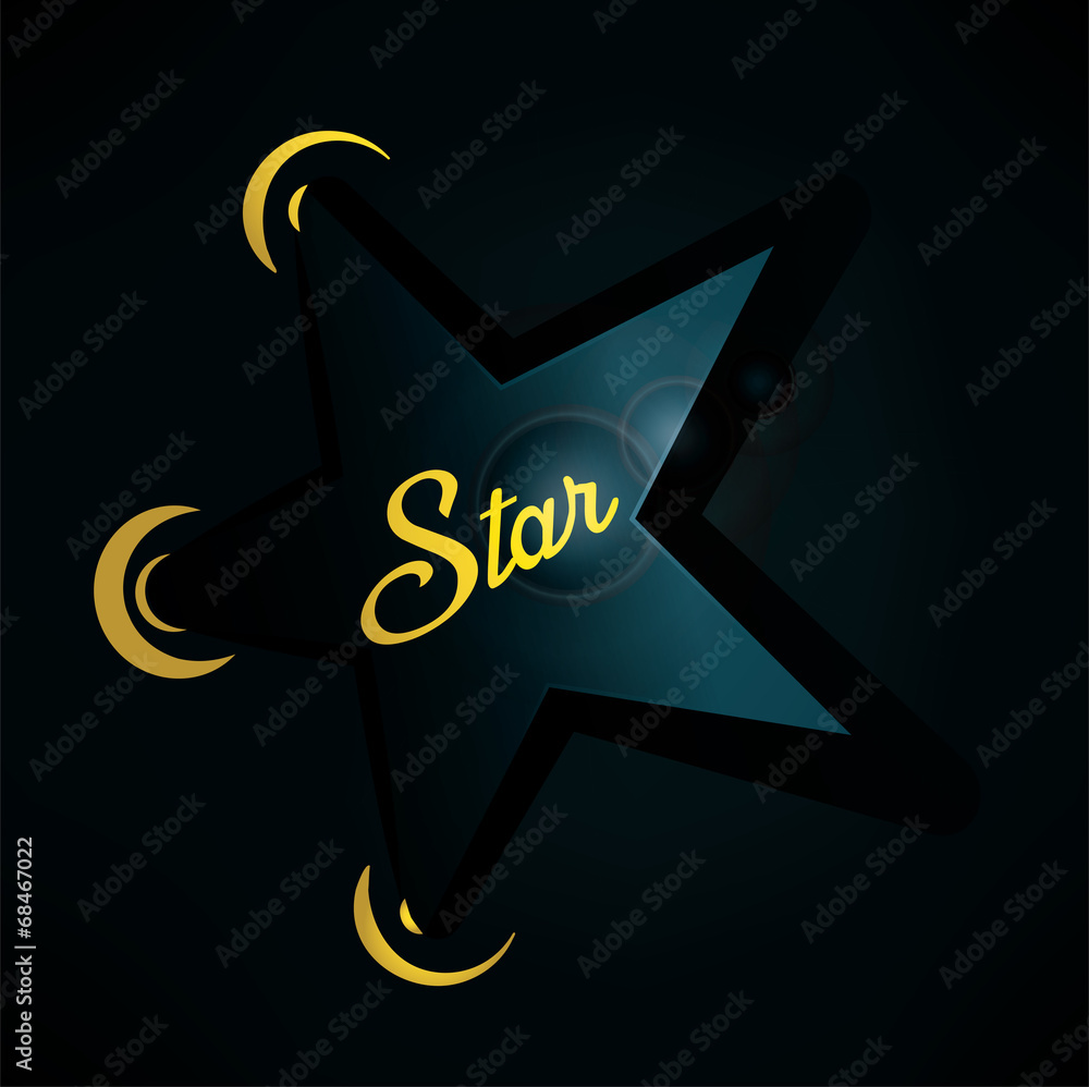 Star Illustration for the Showbiz Stock Vector | Adobe Stock