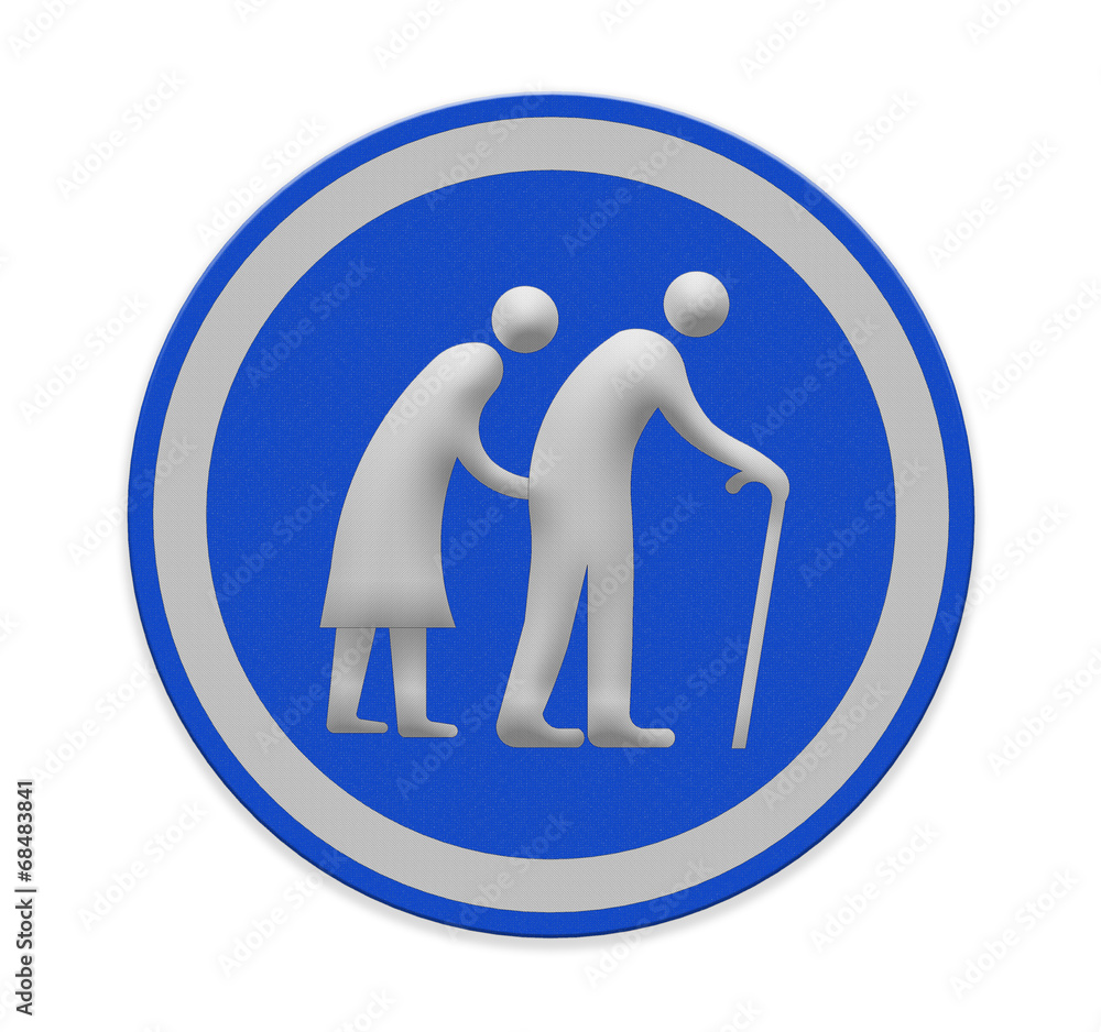 Elderly people sign Stock Illustration | Adobe Stock