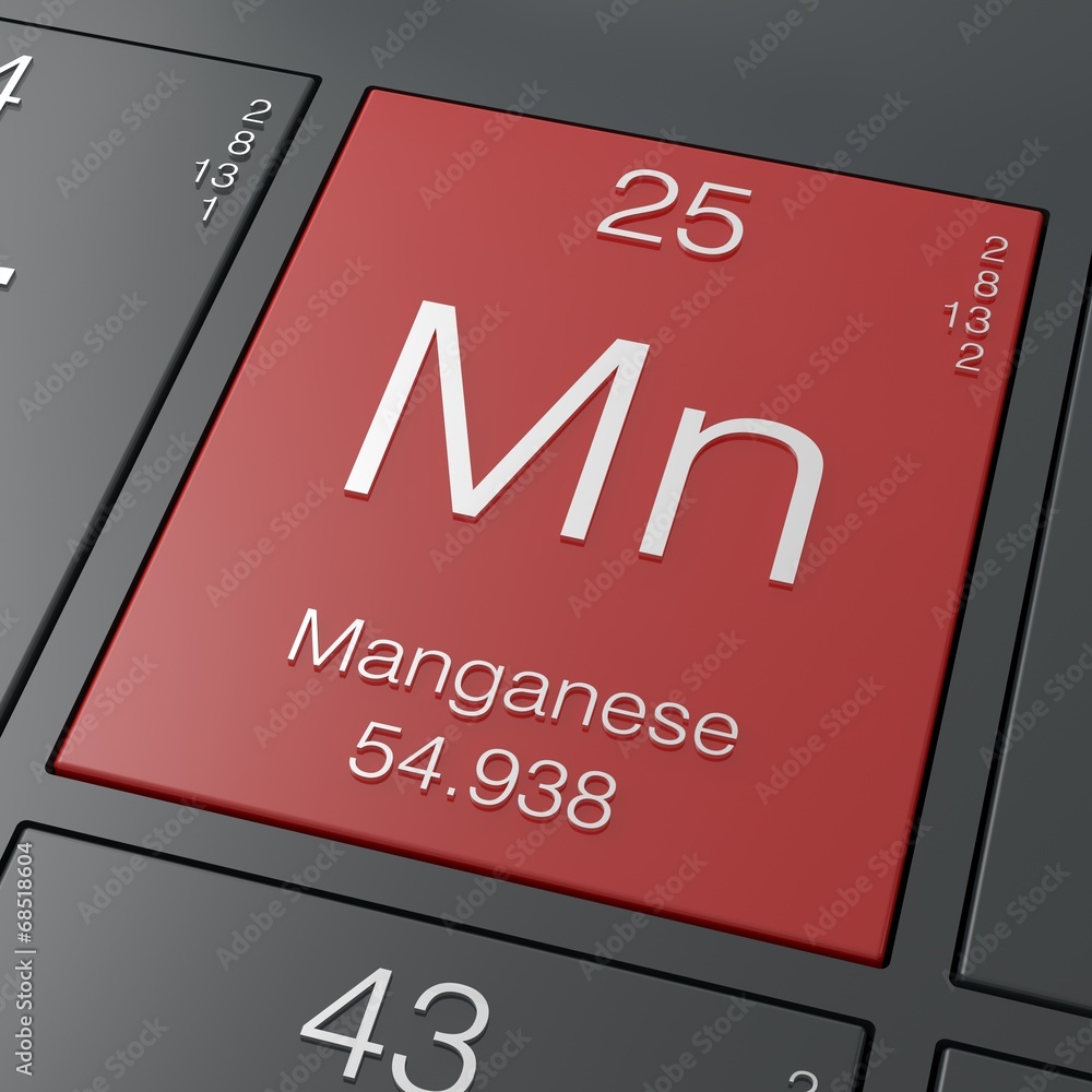 Manganese element from periodic table Stock Illustration | Adobe Stock