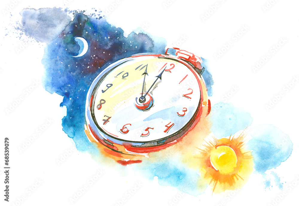 clock Stock Illustration | Adobe Stock