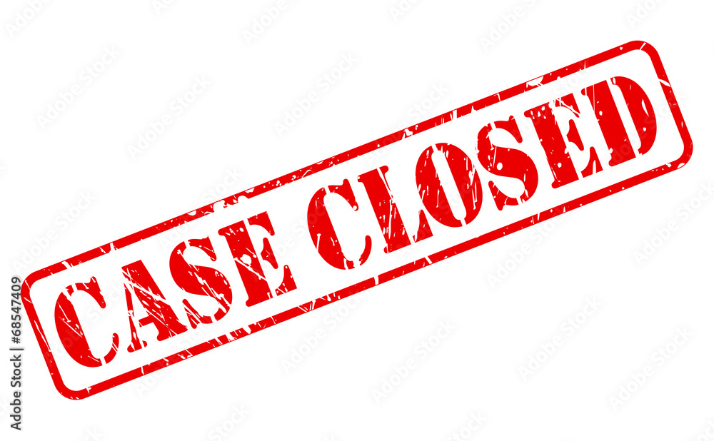 Case closed red stamp text Stock Vector | Adobe Stock