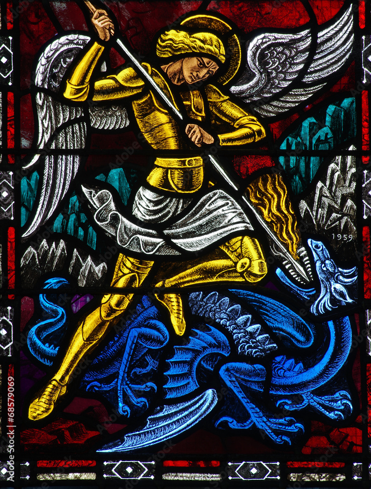 Angel Fighting Dragon