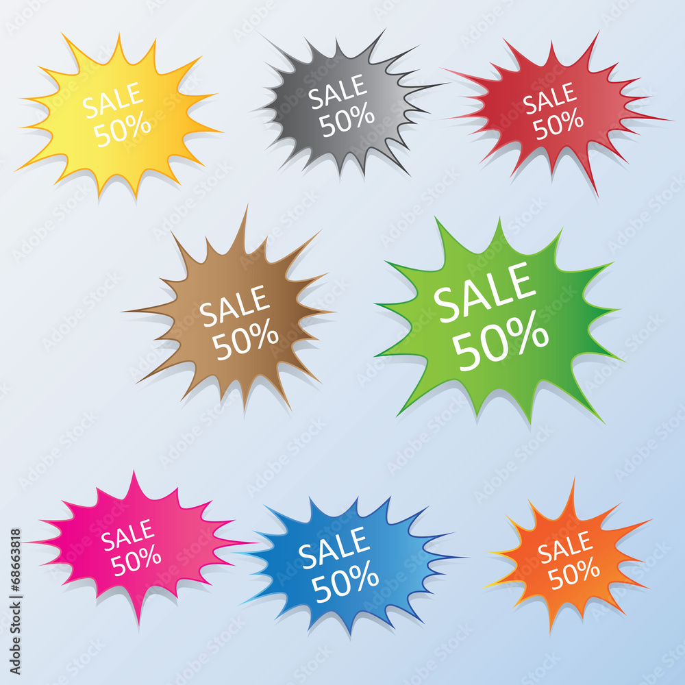 Starburst bursting vector clip art Illustration Stock Vector | Adobe Stock