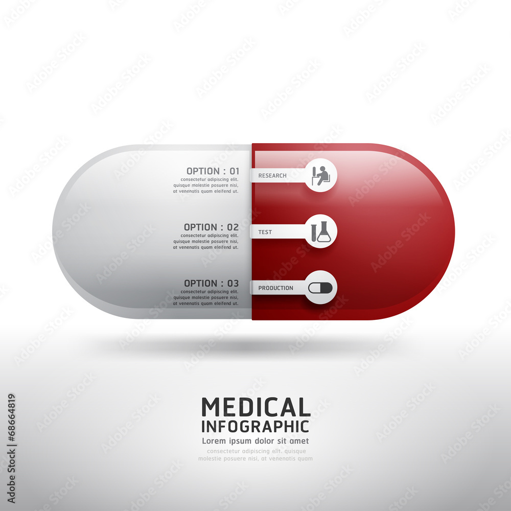 capsule drugs infographic pharmacy medicine medical.Vector illus Stock ...