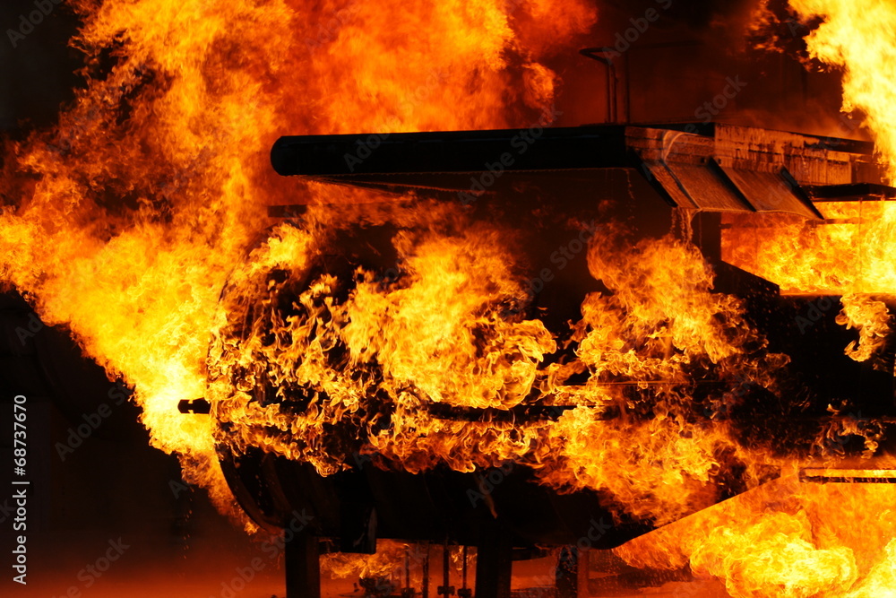 explosion and fire Stock Photo | Adobe Stock