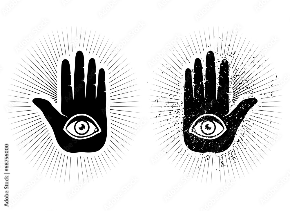 hand and eye Stock Vector | Adobe Stock