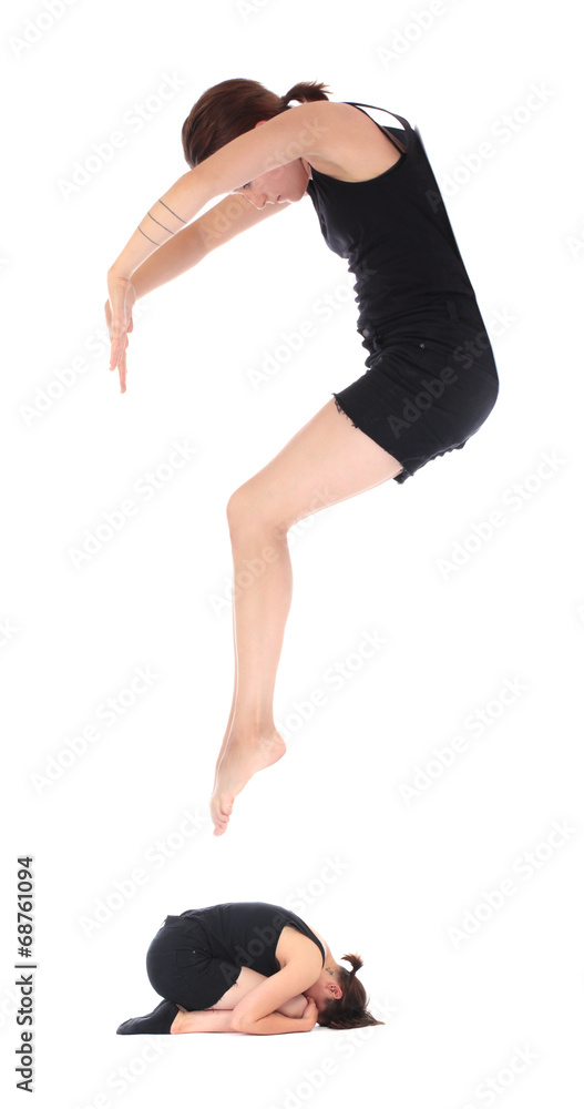 Sign QUESTION MARK formed by human body Stock Photo | Adobe Stock