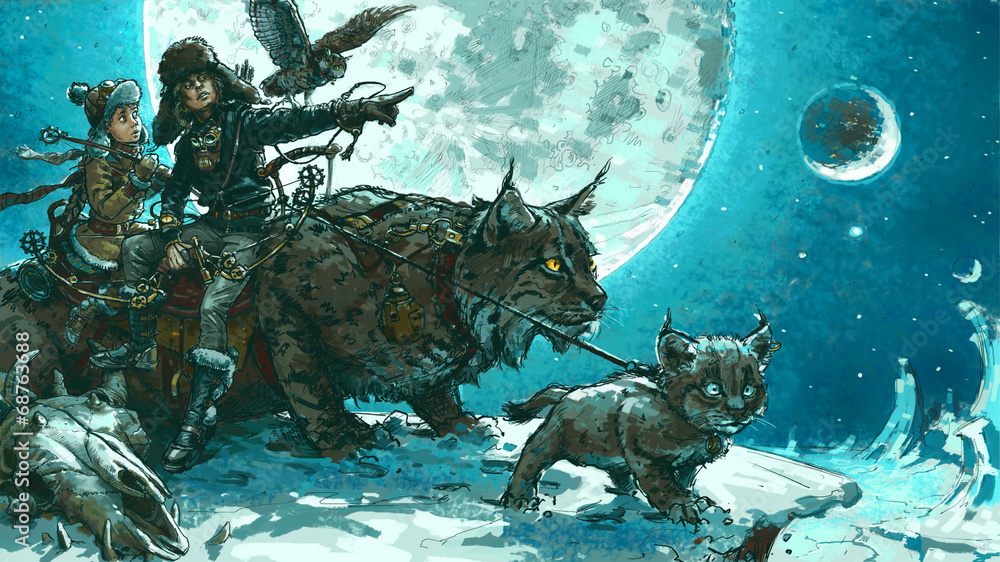 First Hunt, background for your desktop Stock Illustration | Adobe Stock