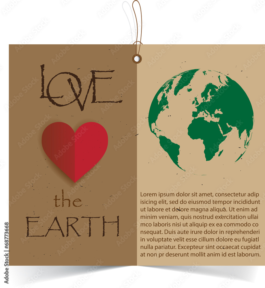 brown brochure made from recycle paper Stock Vector | Adobe Stock